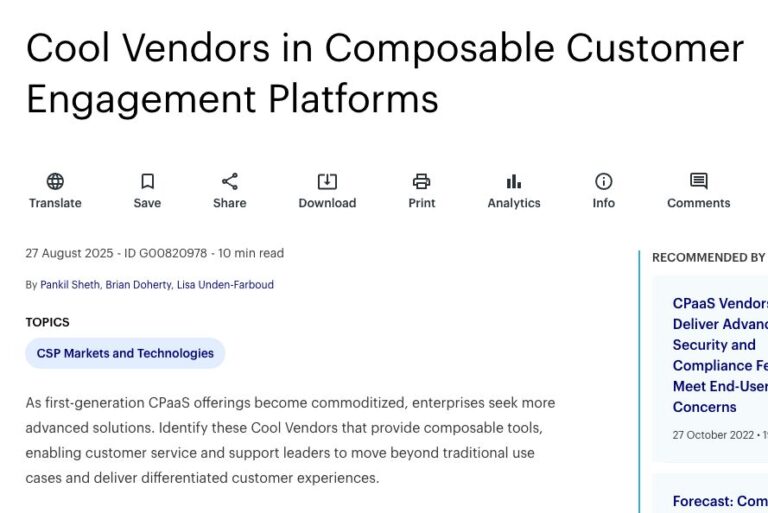 Toku Recognised as a Gartner Cool Vendor in Composable Customer ...